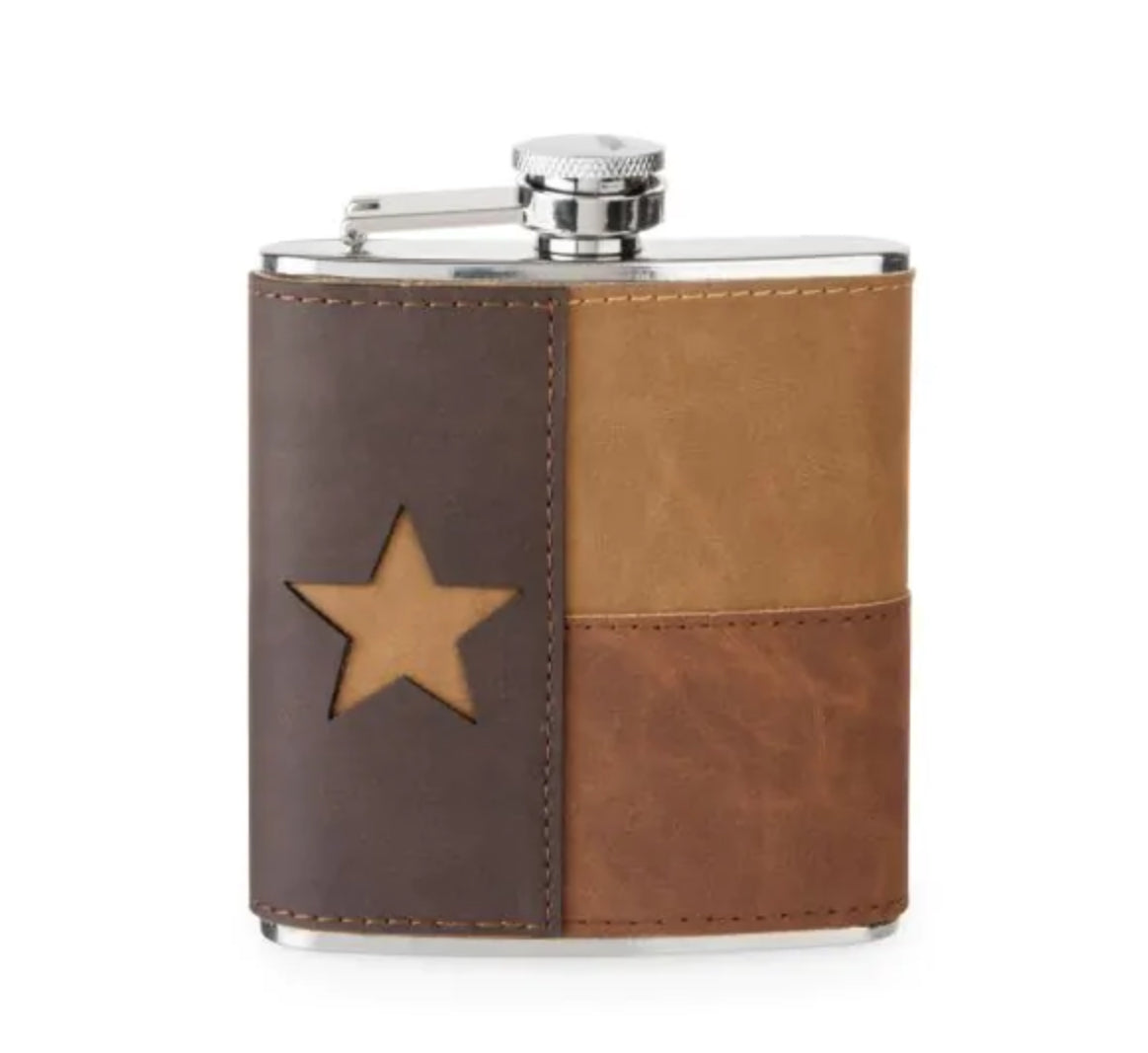 Leather Texas Flask by Foster & Rye – Everything Unique